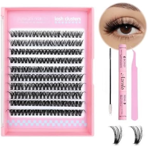 Lash Clusters Kit Wispy Eyelash Clusters 120 count Cluster Eyelash ...