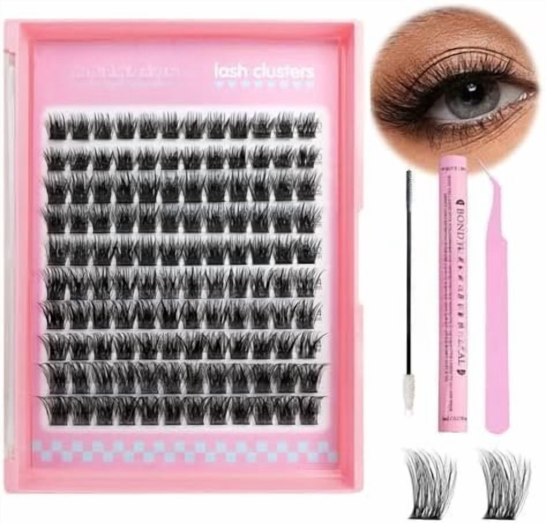 Lash Clusters Kit Wispy Eyelash Clusters 120 count Cluster Eyelash ...