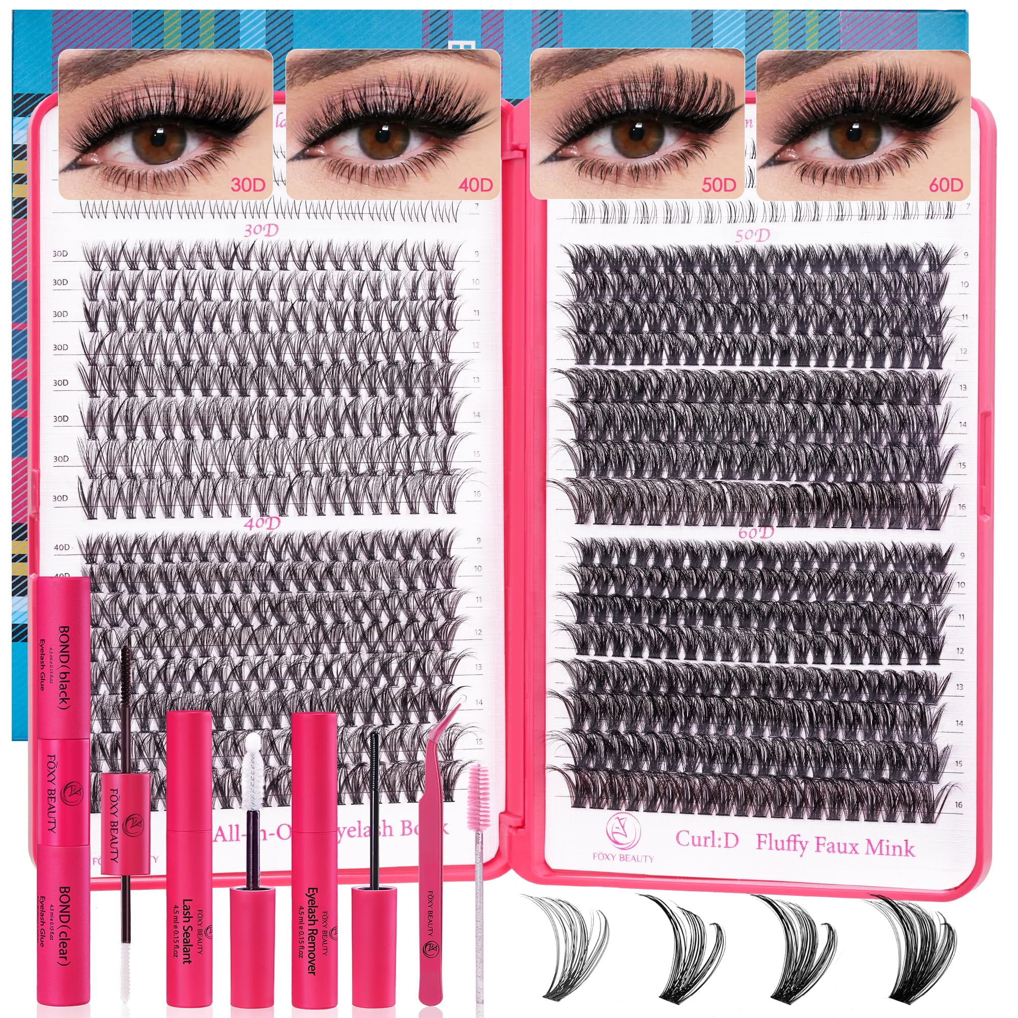 Lash Clusters - Lash IFF17 Clusters Kit Lash Extension Kit with Lash ...