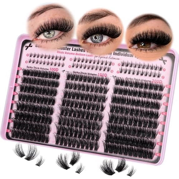 Lash Clusters Volume Cluster Eyelash Extensions D Curl Individual ...