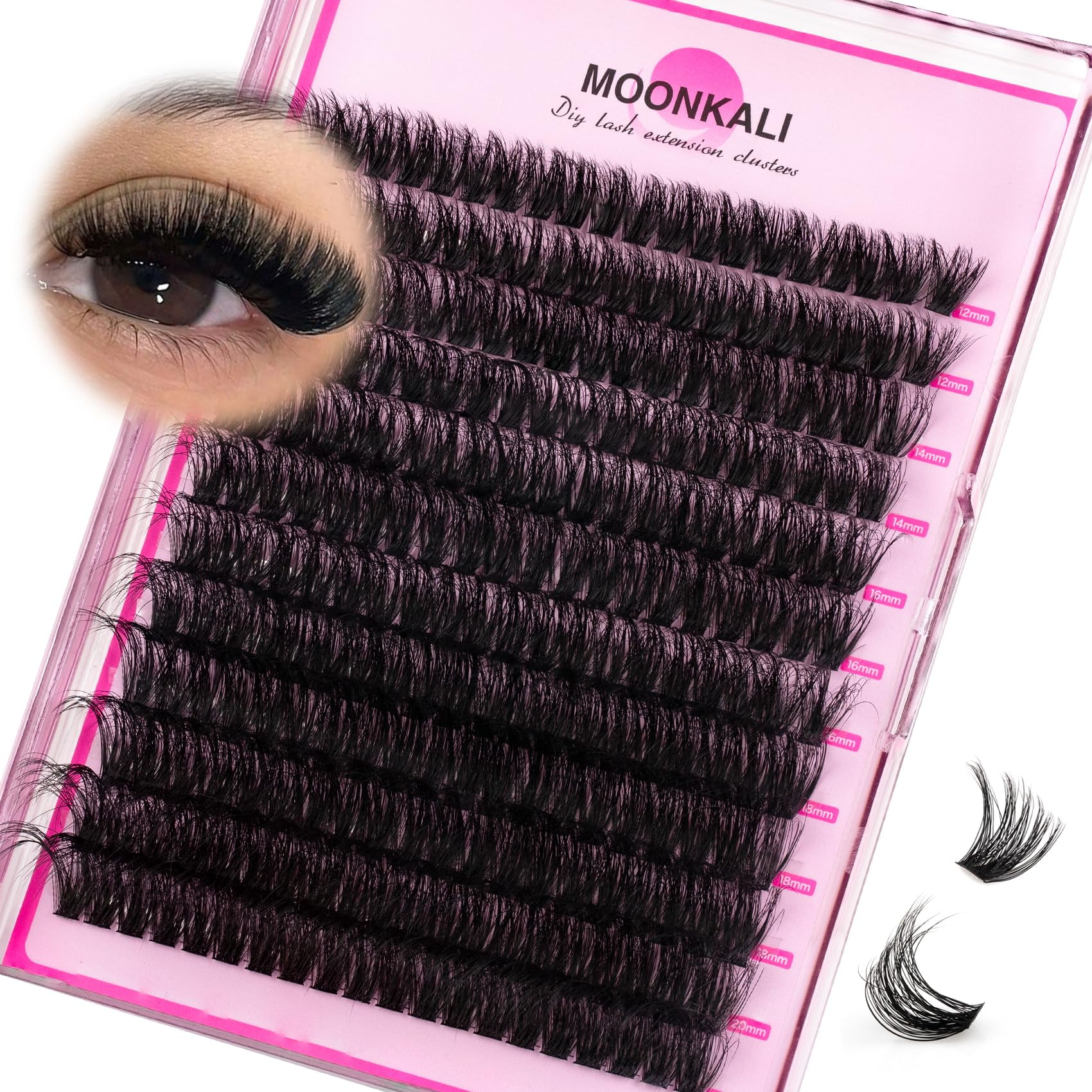Lash Clusters Wispy 80D IFF17 Eyelash Clusters D Mix Length Cluster ...