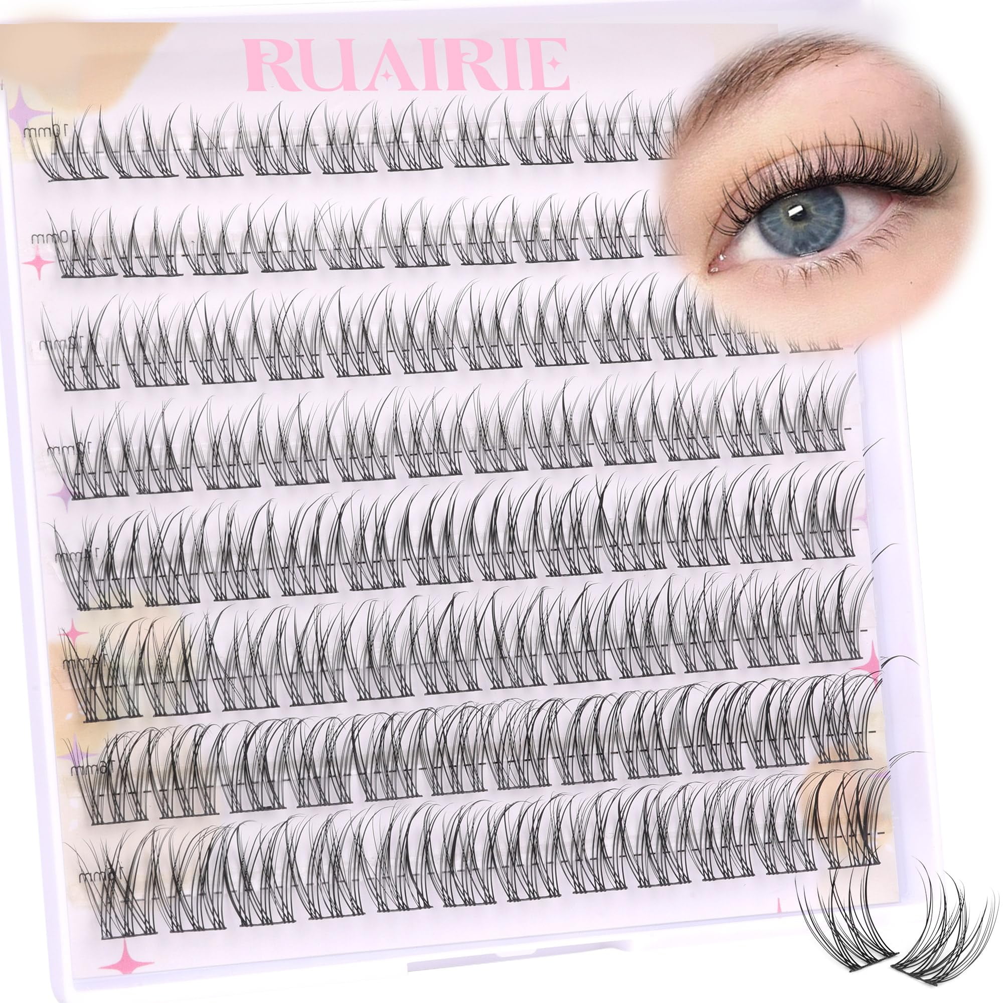 Lash Clusters Wispy Eyelash AIF9 Clusters Eyelash Extensions 96pcs ...