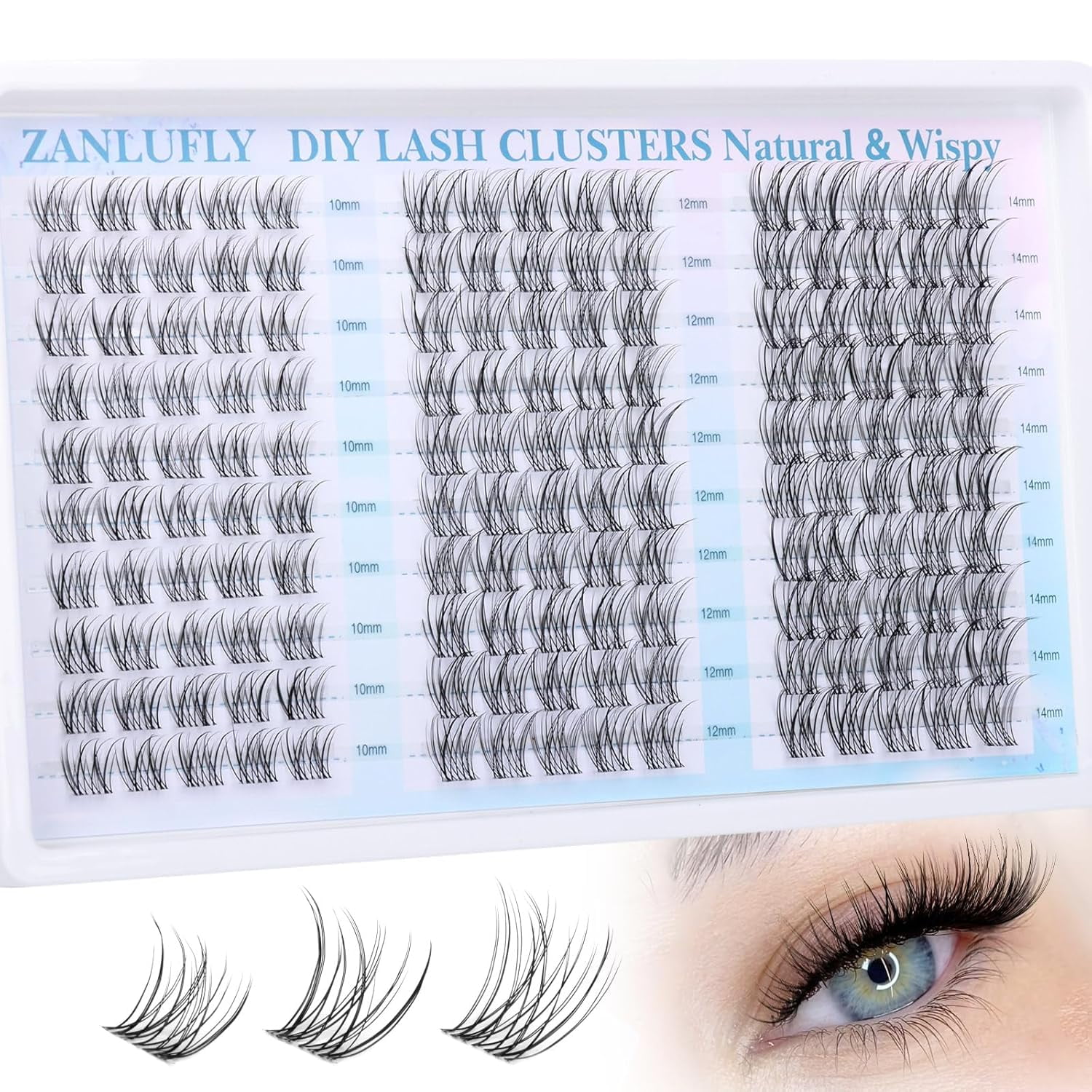 Lash Clusters Wispy Eyelash Clusters CC-Curly Cluster Lashes zanlufly ...