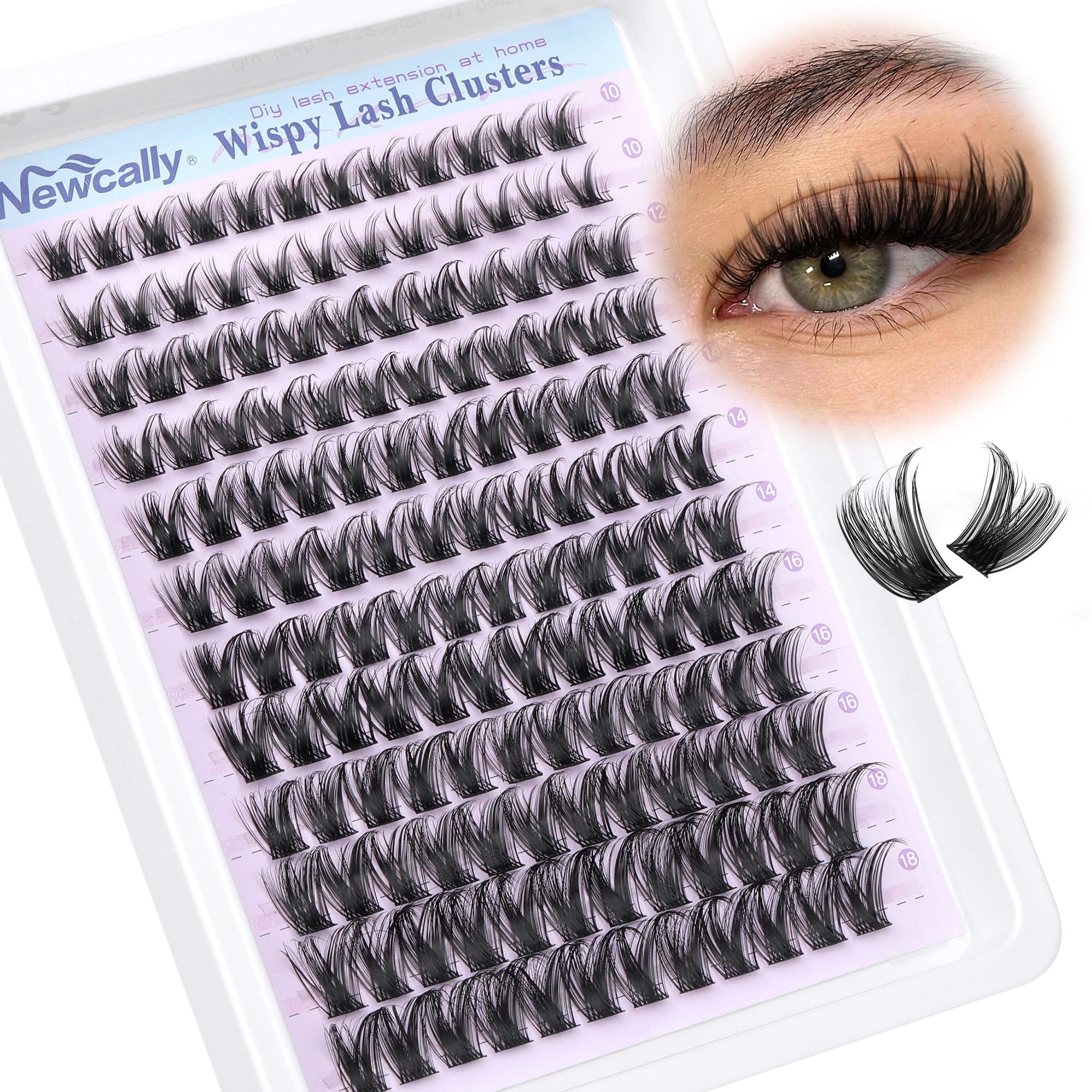Lash Clusters Wispy Lash TSF6 Extension D-curly Eyelash Clusters ...