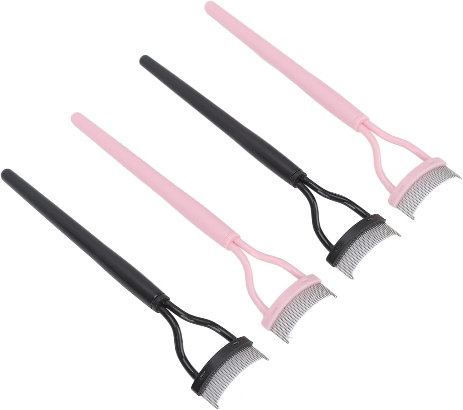 Lash Comb, 4pcs Eyelash Separator Tool Plastic Handle with Cover for ...