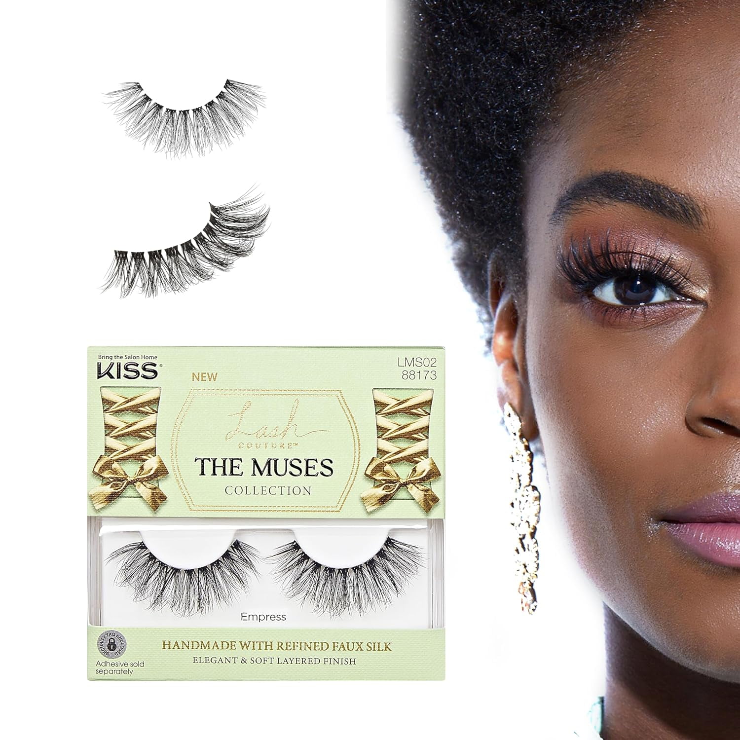 Lash Couture The Muses Collection False Eyelashes, 'Empress', 16 mm, Handmade, Refined Faux Silk ...
