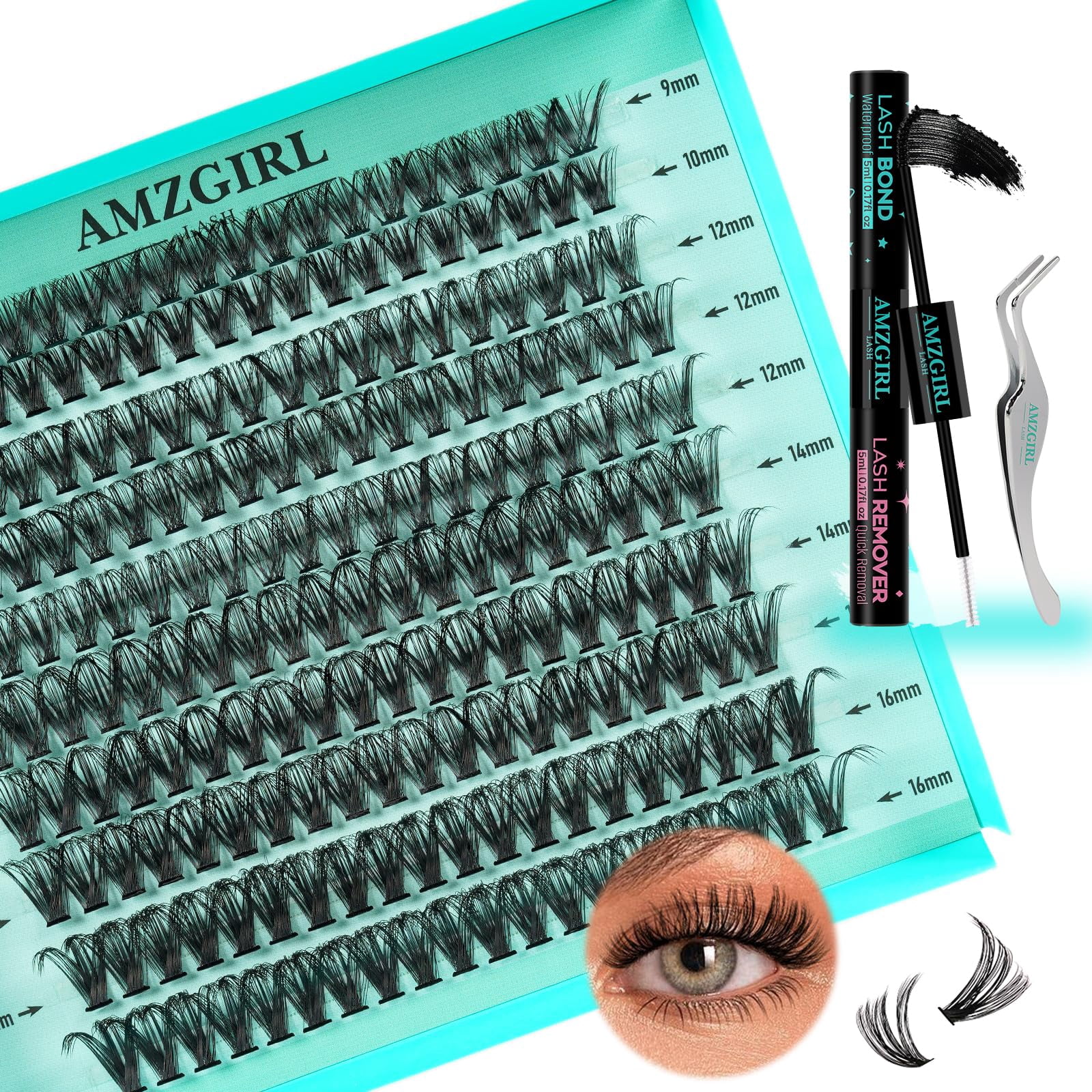 Lash Extension Kit 200PCS IFF17 Lash Clusters Mix Eyelash Extension Kit ...
