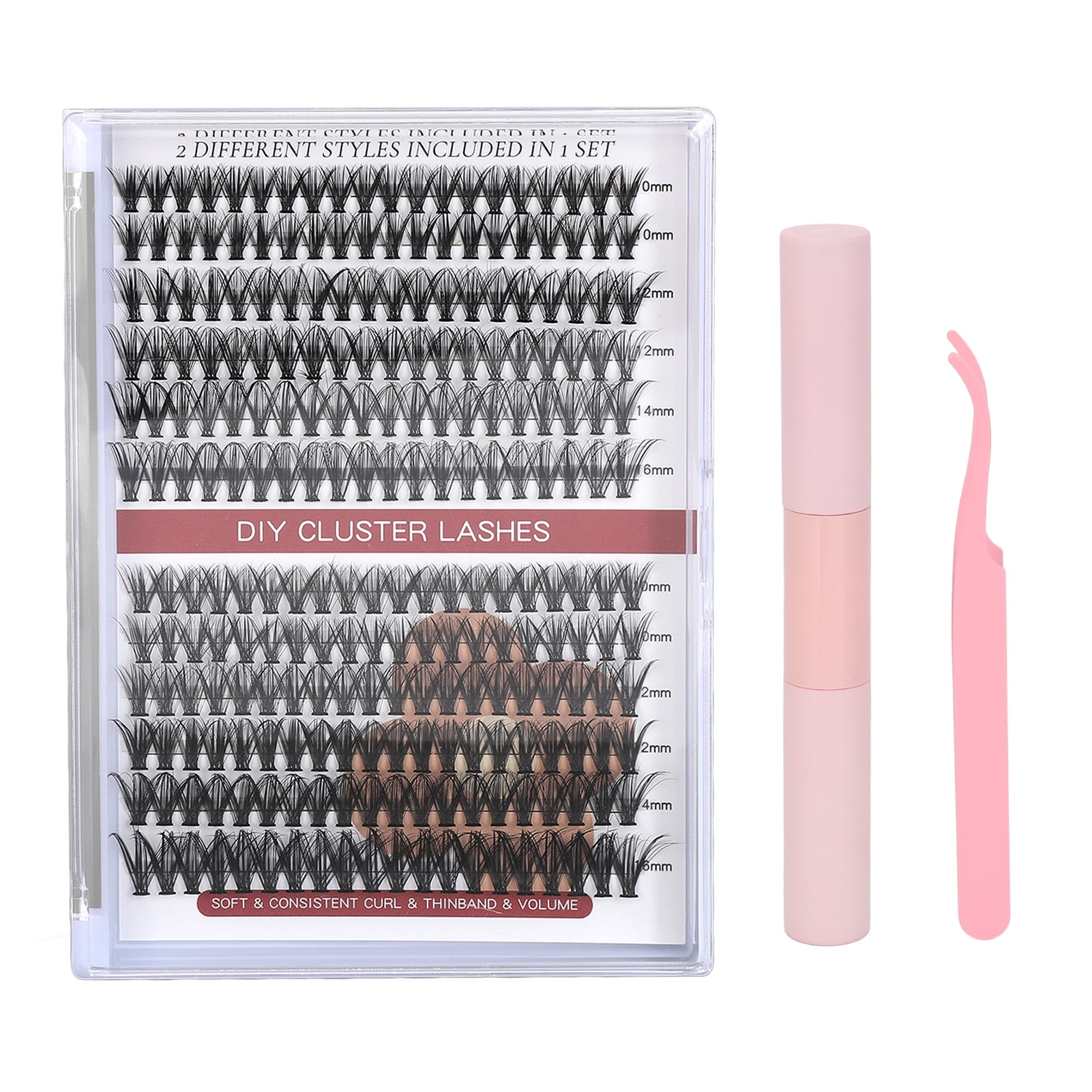 Lash Extension Kit 240pcs Clusters Individual DIY Eyelash Lash ...