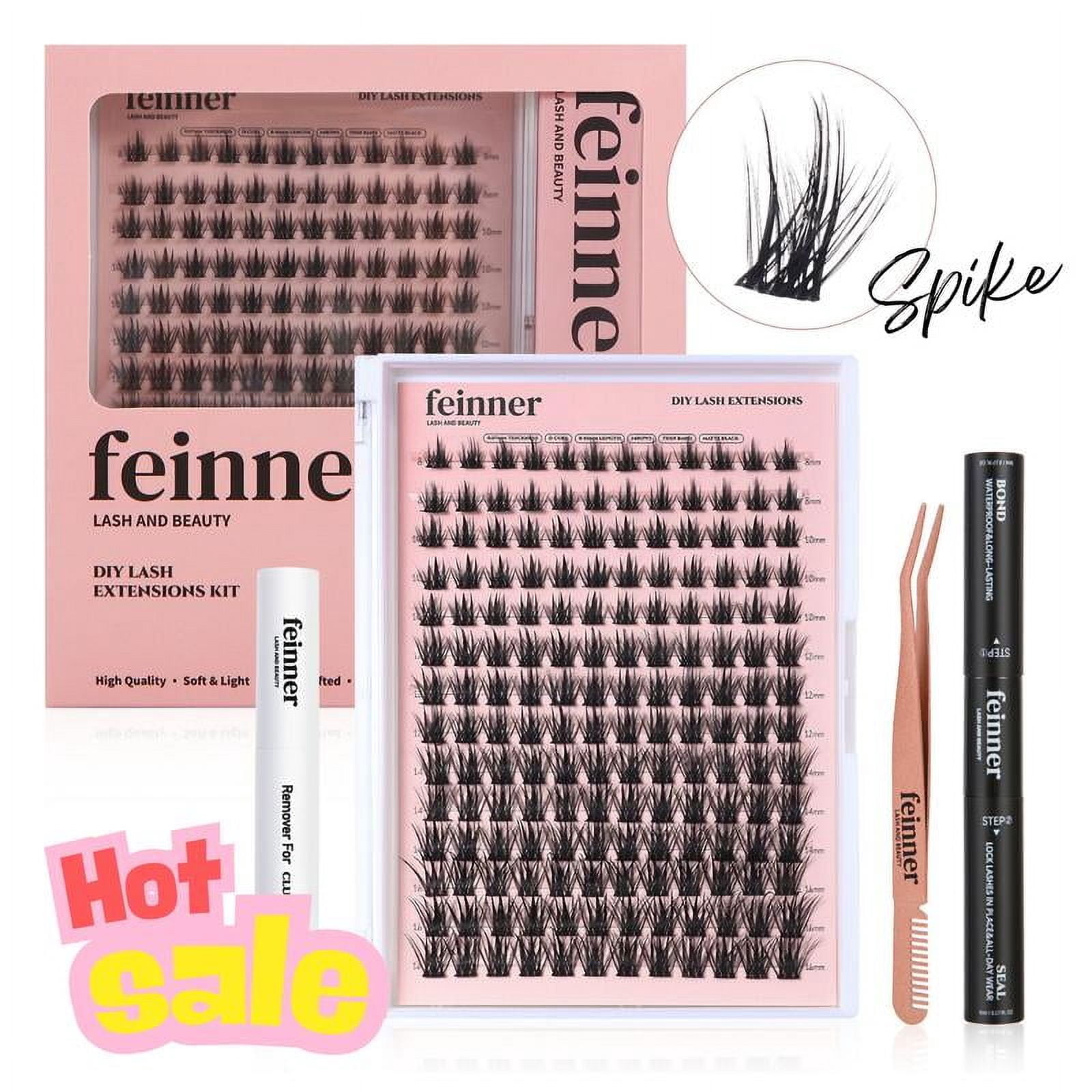 Lash Extension Kit with Lash Bond Seal Remover Soft Natural 0.07 D Curl ...