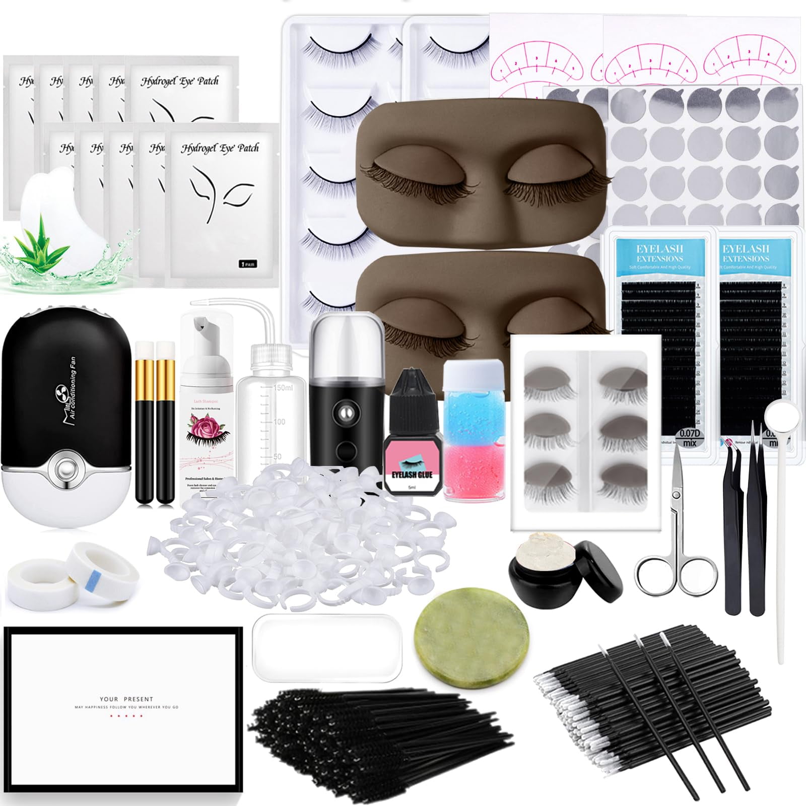 Lash Extension Kit Professional Eyelash Extensions Supplies Training ...