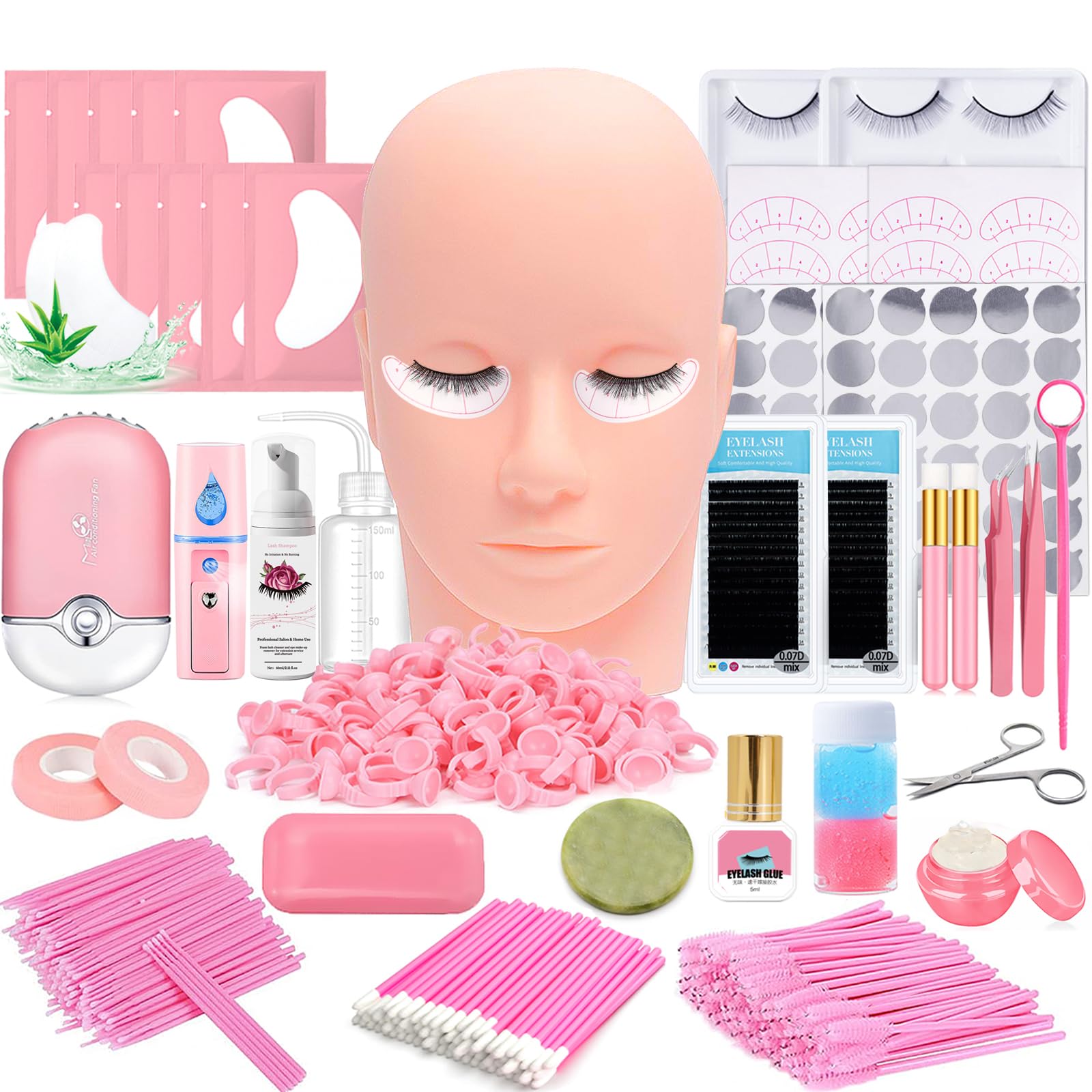 Lash Extension Kit Professional Eyelash Extensions Supplies Training ...