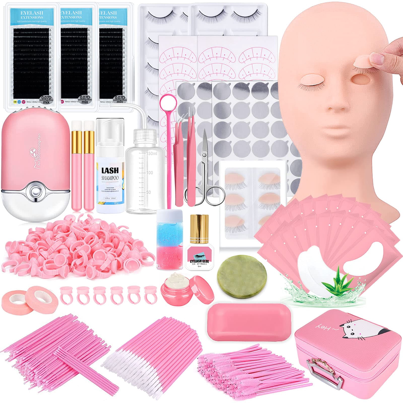 Lash Extension Kit Professional RRF12 Eyelash Extensions Practice Set ...