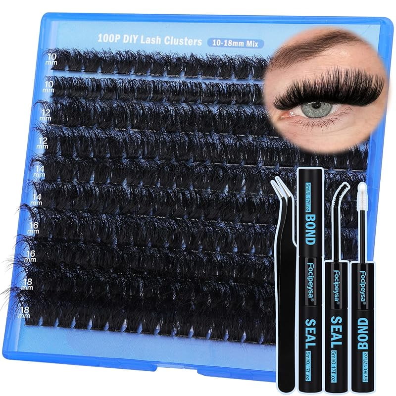 Lash Extension Kit Thick Eyelash Extension Kit 10-18mm Fluff Volume ...