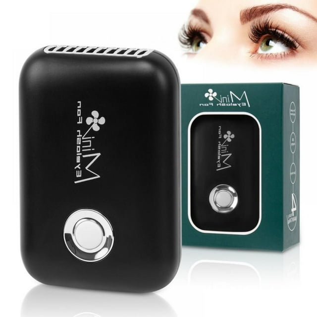 Lash Fan, Upgrade USB Mini Portable Fan Handheld Eyelash Dryer Fan ...
