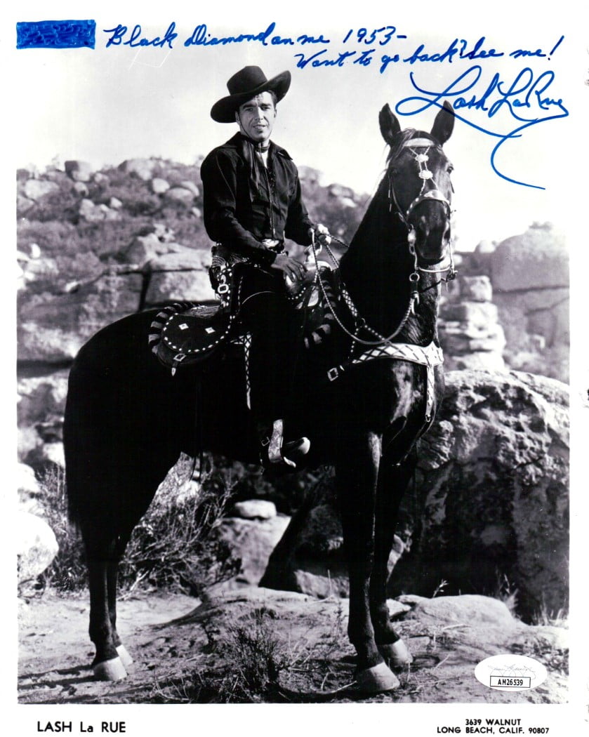 Lash LaRue Signed Autographed 8X10 Photo Western Superstar JSA AM26539 - Walmart.com