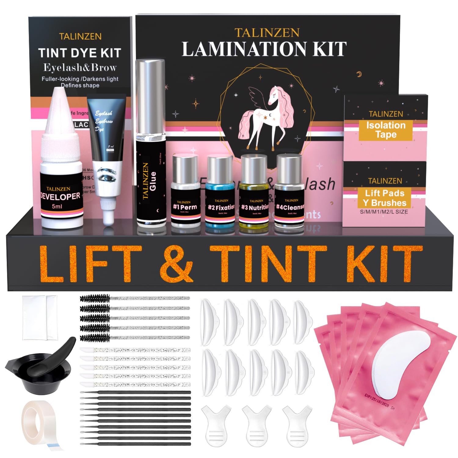 Lash Lift and Black JKF25 Kit Brow Lamination Kit - Easy to Use & Quick ...