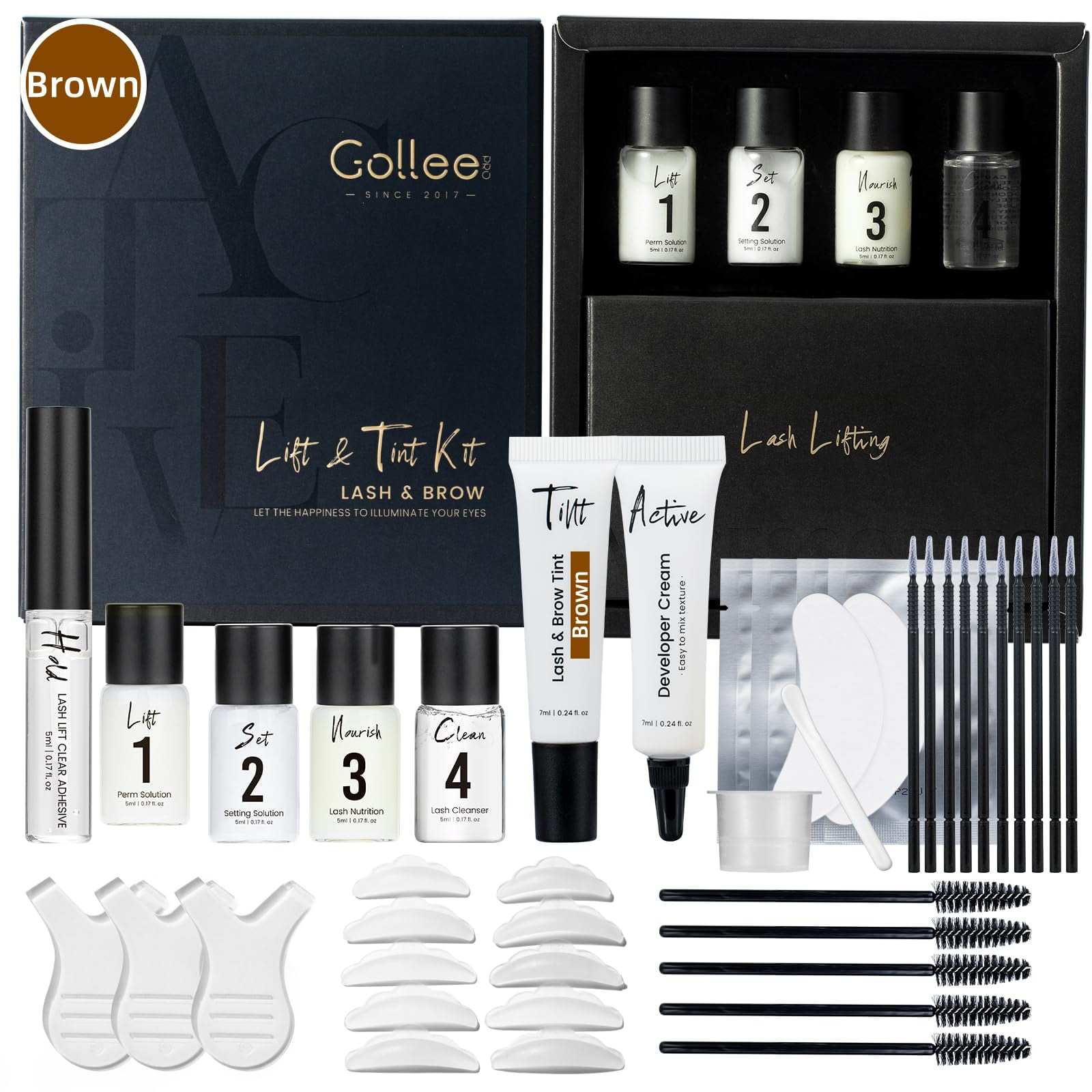 Lash Lift Kit 4 IFF17 in 1 Brow Lamination Kit, Professional Eyelash ...