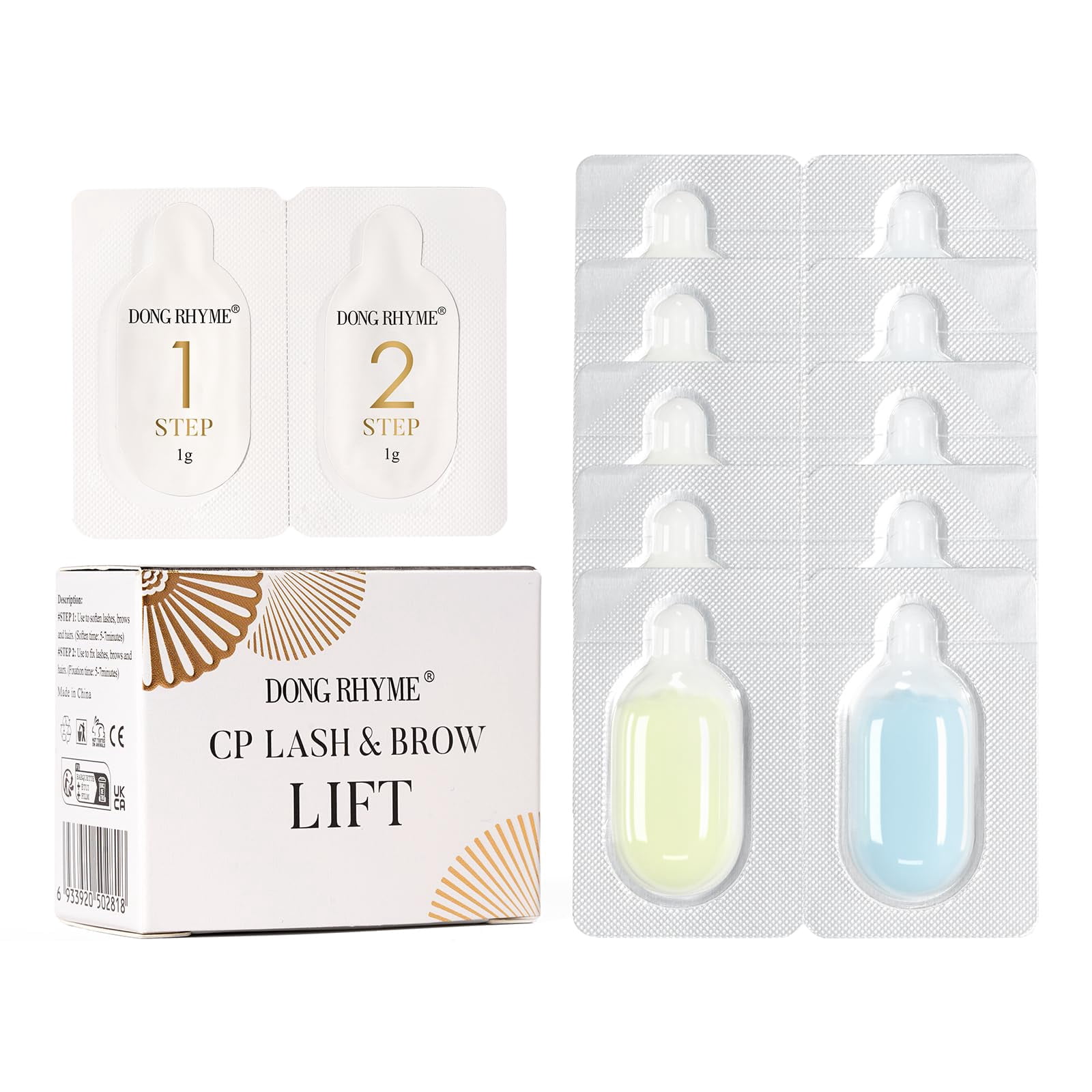 Lash Lift Kit, Professional Lash Perm Lotion Disposable Sachet ...