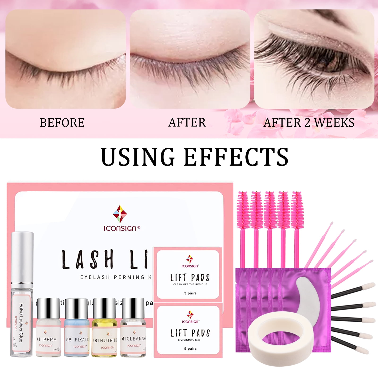 Lash Lift Kit,Set Kit Pads And Tool Lift Kit Perm Set Permanent Set With Lift Pads Set Semi ...