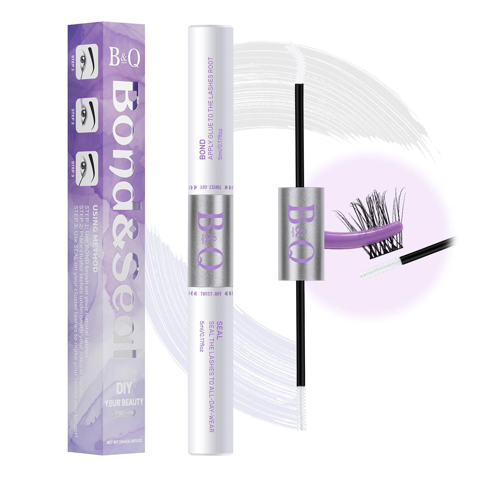 Lashes Cluster Bond and AIF9 Seal Waterproof 10ML Bond and Seal Lash ...