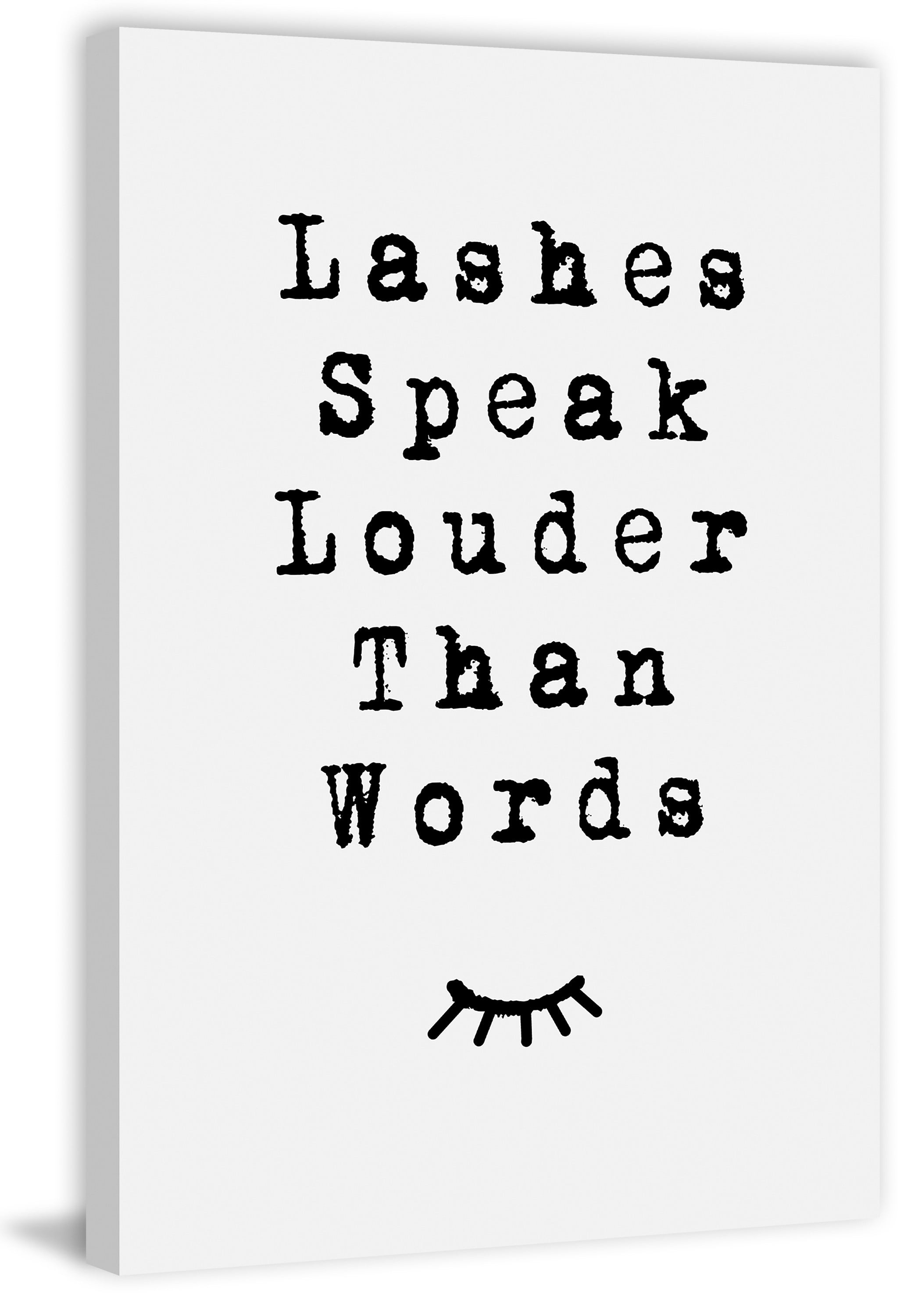 Lashes Speak Painting Print on Wrapped Canvas - Walmart.com