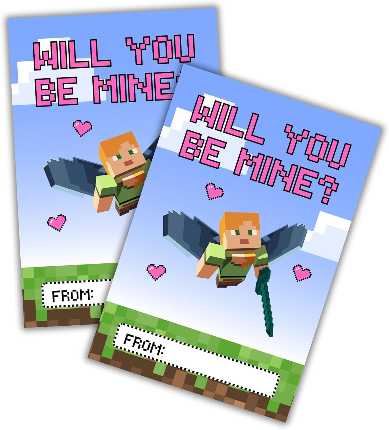 Lashicorn Be Mine Craft Valentines Day Cards Class Postcard 30 pack ...