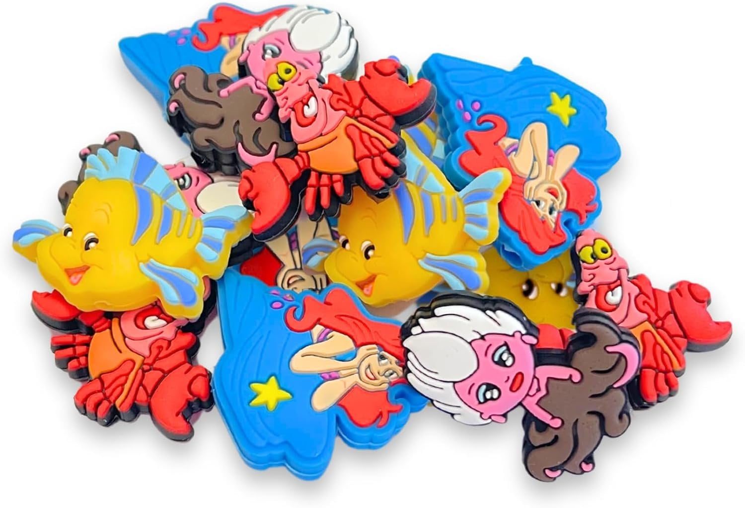 Lashicorn Little Mermaid Movie Silicone Focal Bead 12 Mixed Pack ...