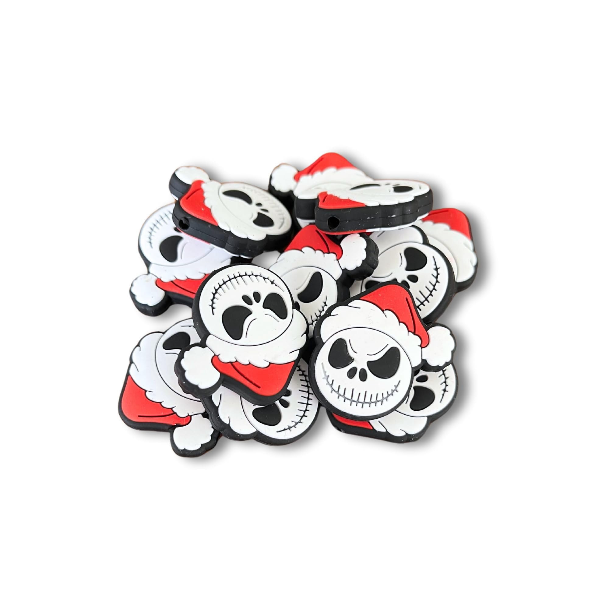 Lashicorn Santa Hat Skeleton Jack Halloween Christmas Skelling Silicone ...