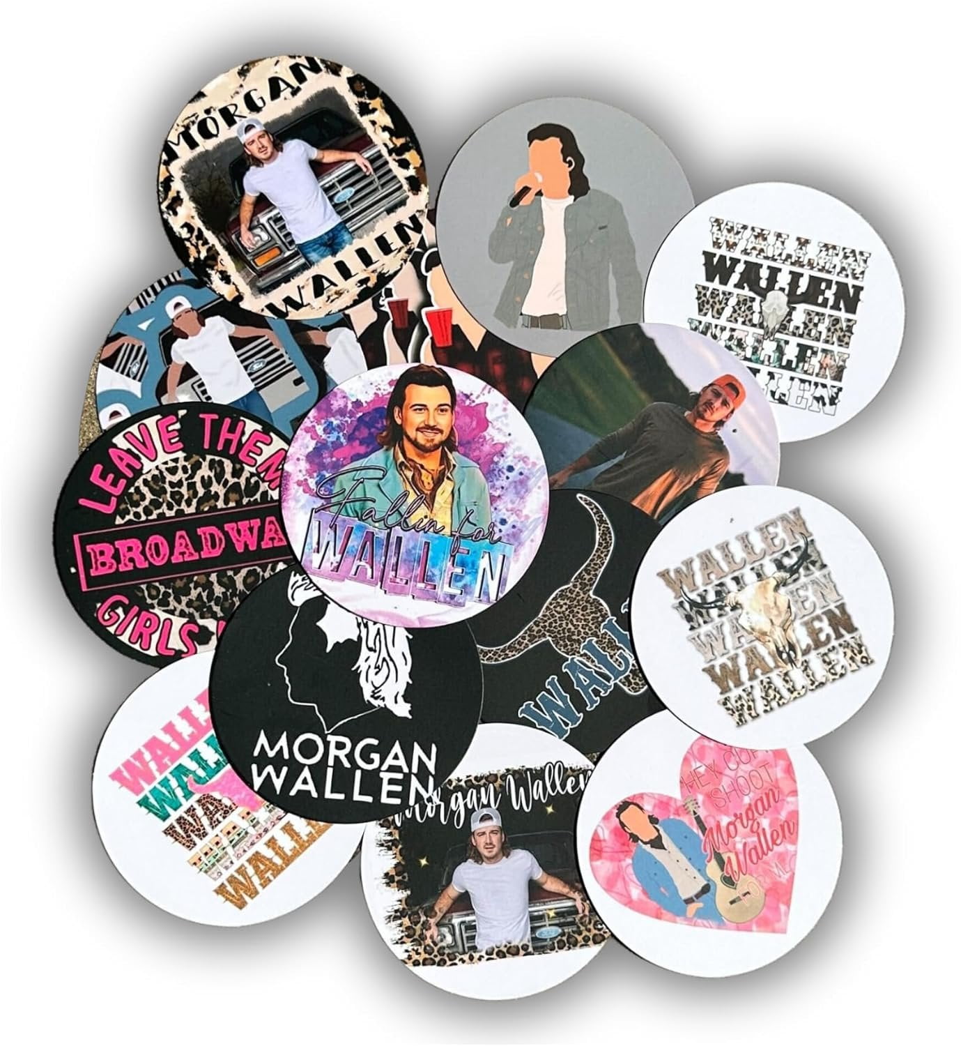 Lashicorn Wallen Freshie Cardstock Cutouts Rounds 3 inch 12 pk Mixed ...