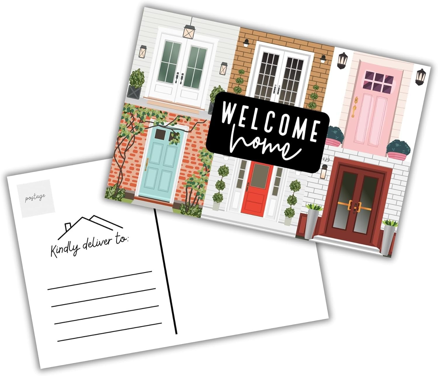 Lashicorn Welcome Home Front Door Realtor Postcards 30 pk 4x6 New Home ...