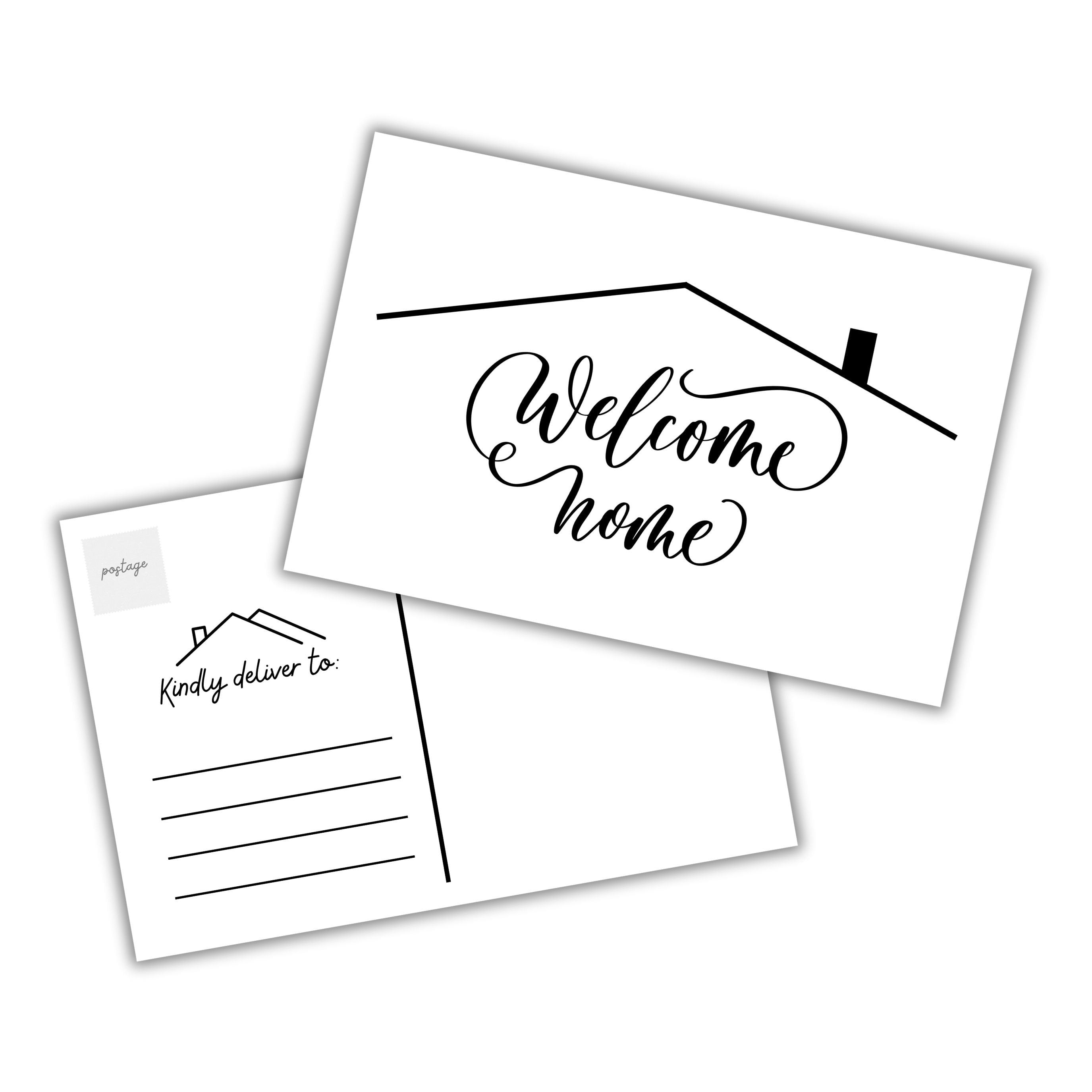 Lashicorn Welcome Home Postcards from Realtor 30 pk 4x6 New Home Thank ...