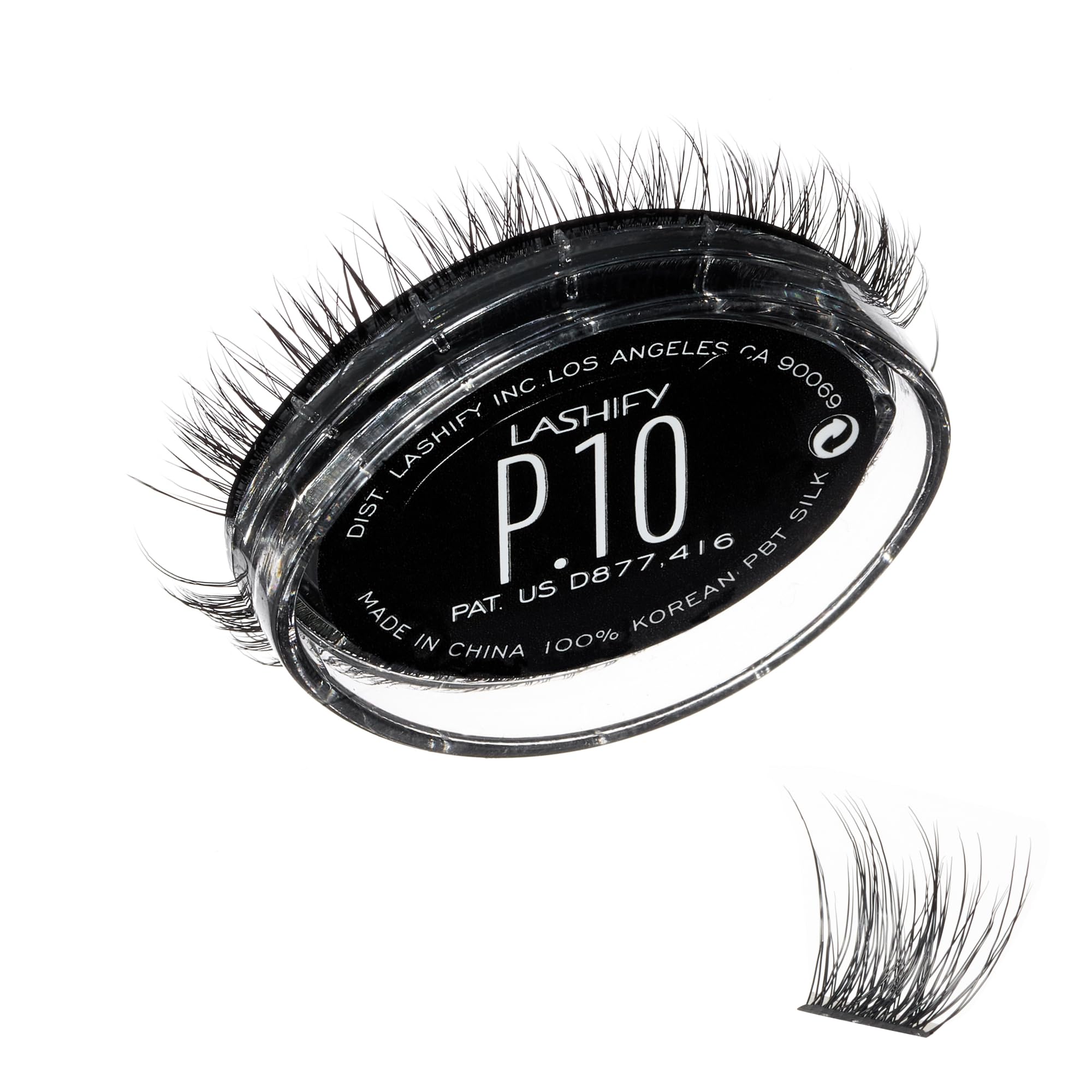 Lashify Plushy 10mm Gossamer IFF17 Lashes in Black, Easy DIY False Lashes for a Voluminous Yet ...