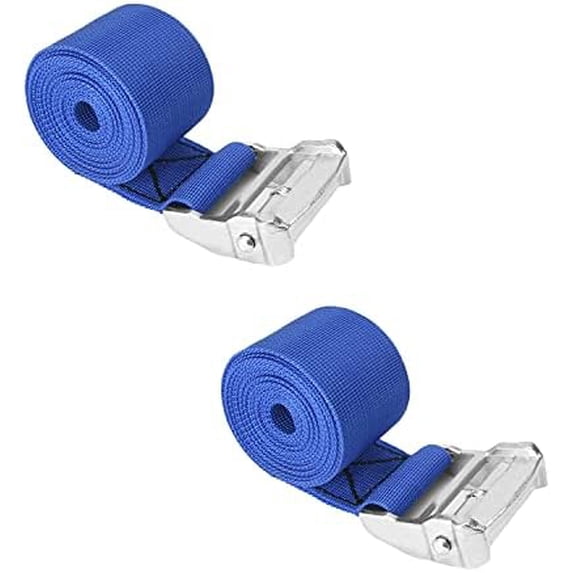 Lashing Strap 2" x8.2ft Cambuckle Tie Down Straps Securing Straps Heavy-Duty for Kayak, Roof ...