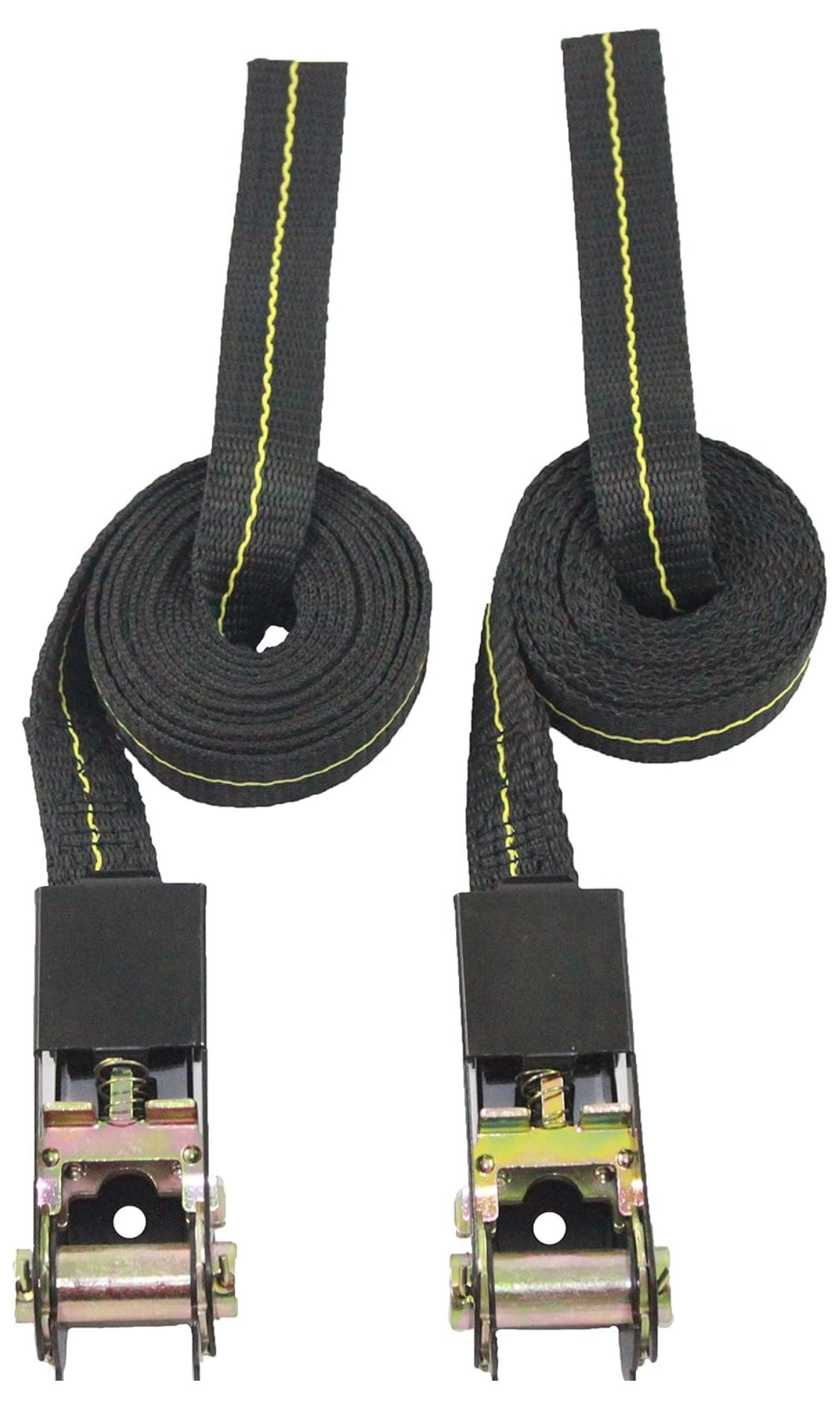 Lashing Straps - Kayak Straps - Ratcheting Tie Downs - Endless Loop - 1 Inch X 8 Foot - 3,300 lb ...