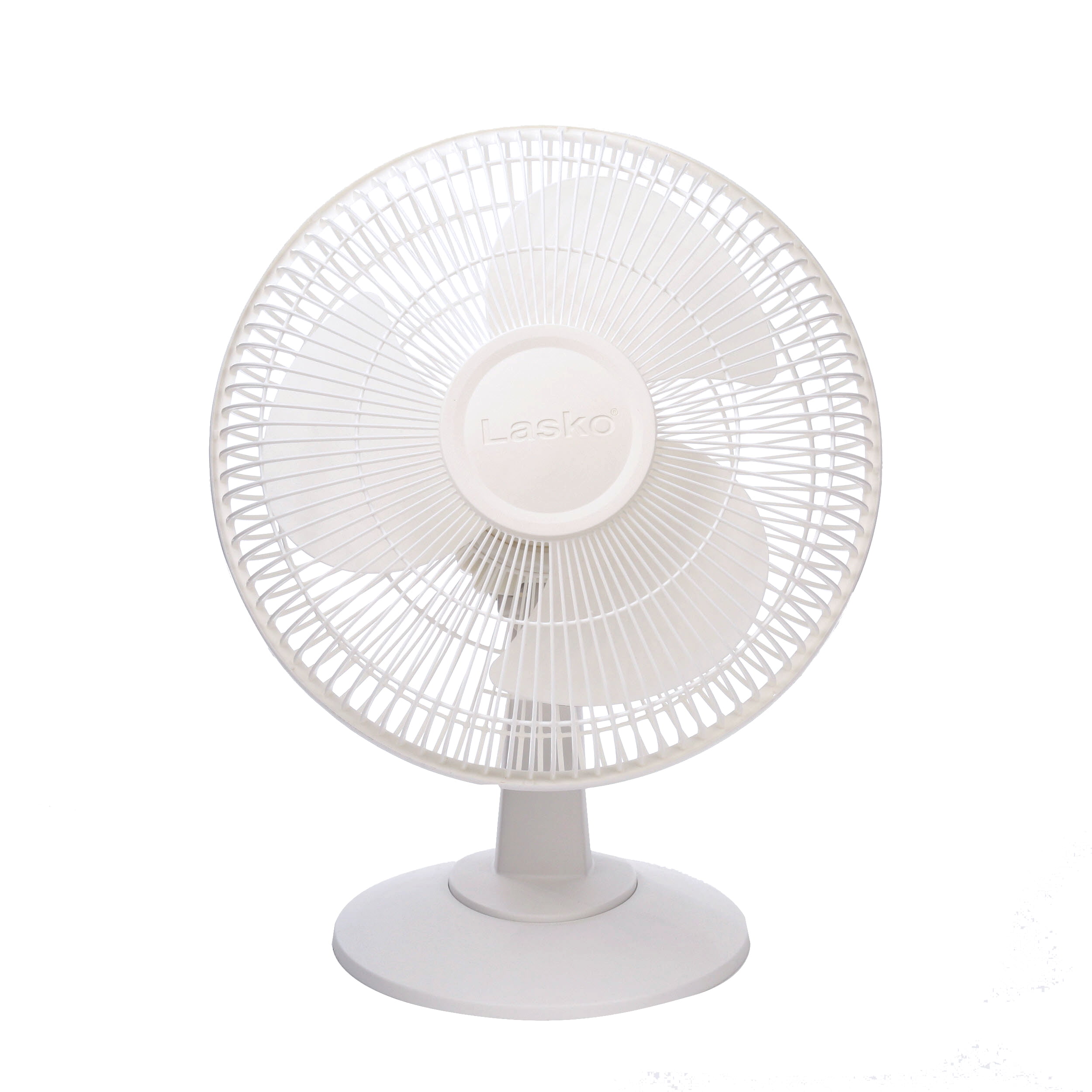 "Lasko Portable 12"" 3-Speed Oscillating Table Fan with Tilt-Back Head ...