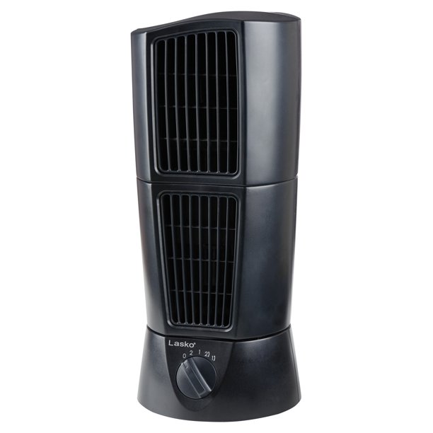 Lasko 14" Wind Tower Oscillating Multi-Directional 2-Speed Table Fan ...