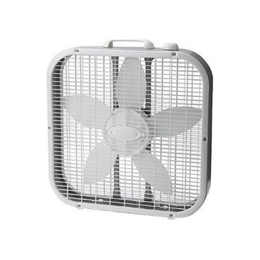"Lasko 20"" Metal Blade Box Fan, 3 Speeds, Weather-Resistant, Portable ...