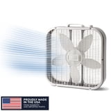 "Lasko 20"" Metal Blade Box Fan, 3 Speeds, Weather-Resistant, Portable ...