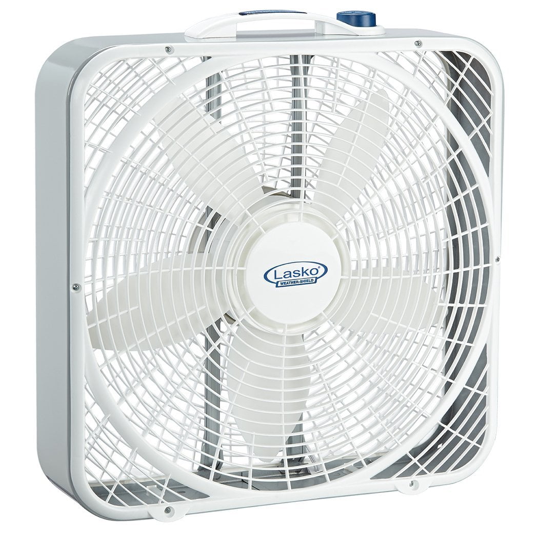 Lasko 20 Weather-Shield Performance Box Fan-Features Innovative Wind ...