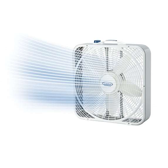 "Lasko 20"" Box Fan with Weather-Shield, 3 Speeds, Energy Efficient ...
