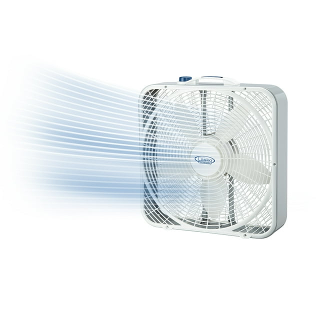 "Lasko 20"" Box Fan with Weather-Shield, 3 Speeds, Energy Efficient ...