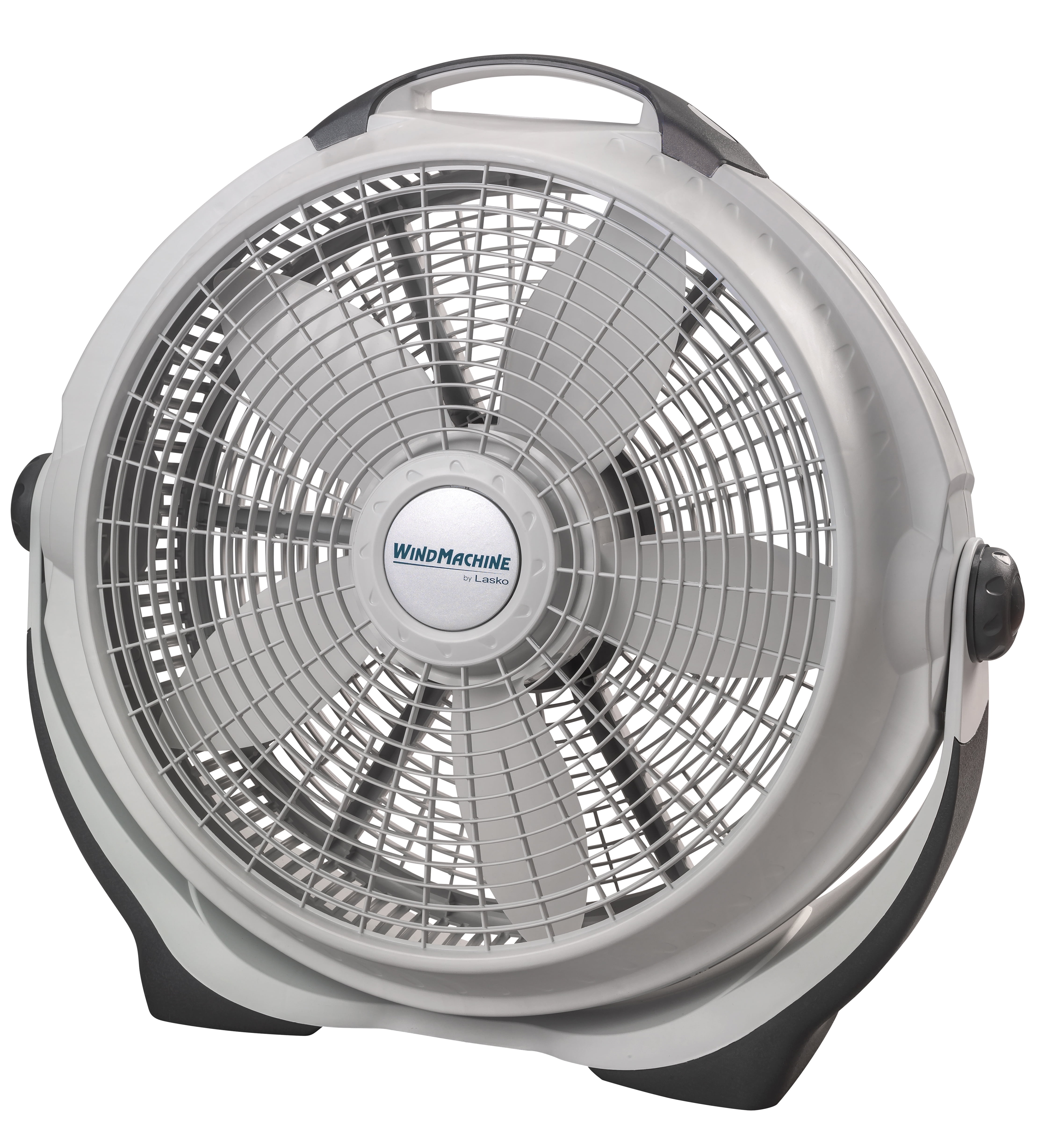 Lasko 20" Wind Machine 3- Speed Air Circulator Floor Fan, Gray, 23 ...