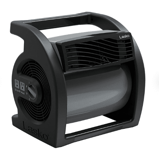 Lasko Max Performance Pivoting Utility Fan, High-Velocity Airflow, 3 ...