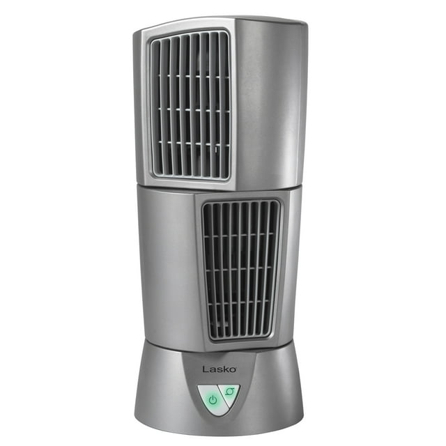 Lasko Platinum Wind Tower 14" 3-Speed Oscillating Table Fan, Gray, 4910 ...