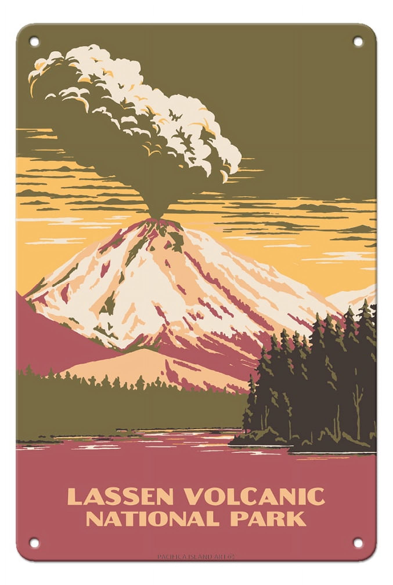 Lassen Volcanic National Park - Manzanita Lake California - Vintage ...