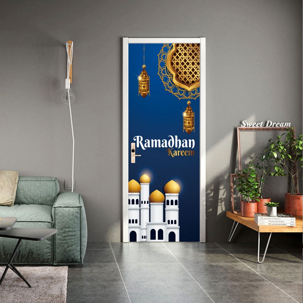 Lasser Bairam Door Sticker Self Stick Vinyl Waterproof Removable ...