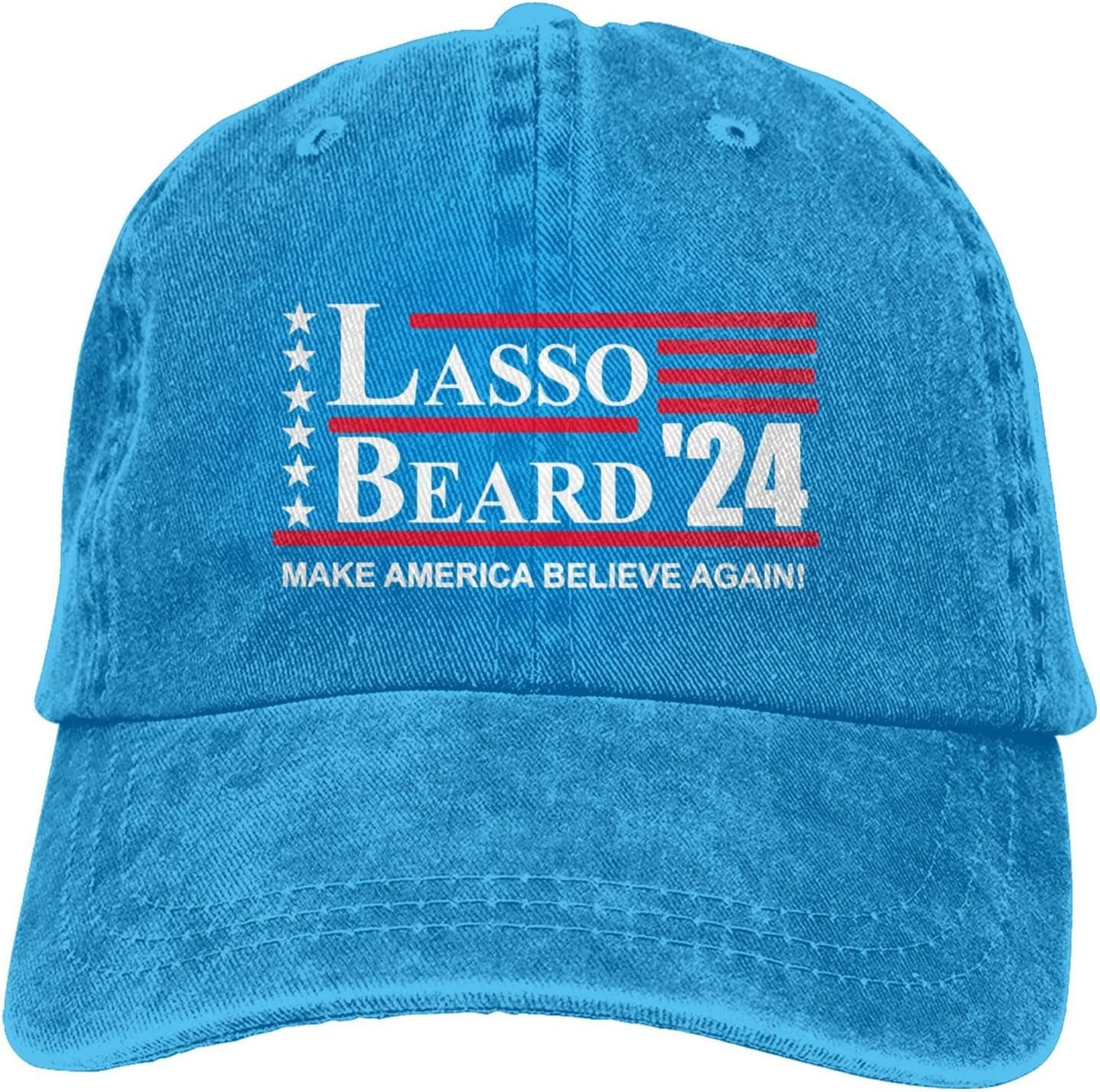 Lasso Beard 2024 Campaign Election Black Cowboy Hat Vintage Washed ...