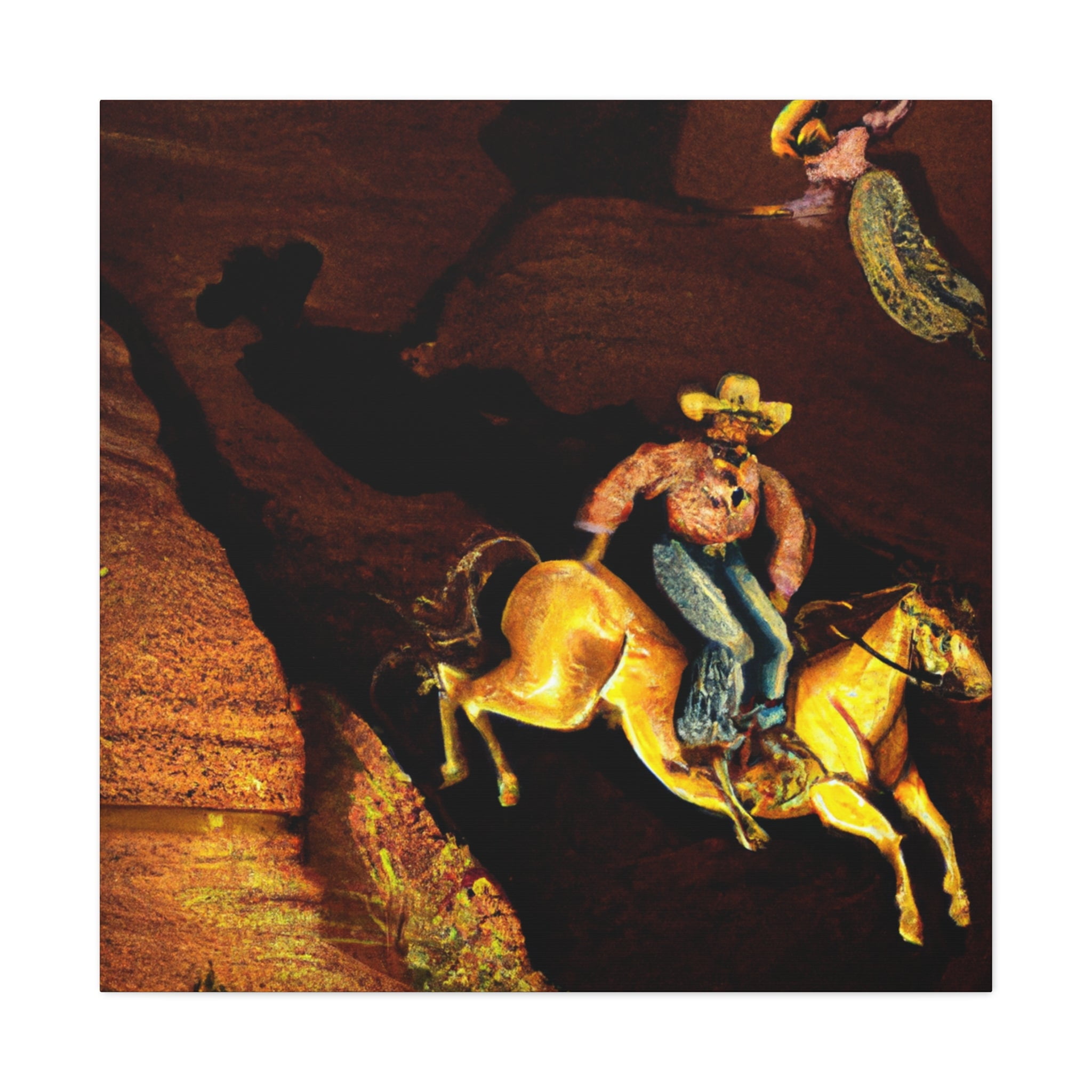 Lassoing the Landscape - Canvas - Walmart.com