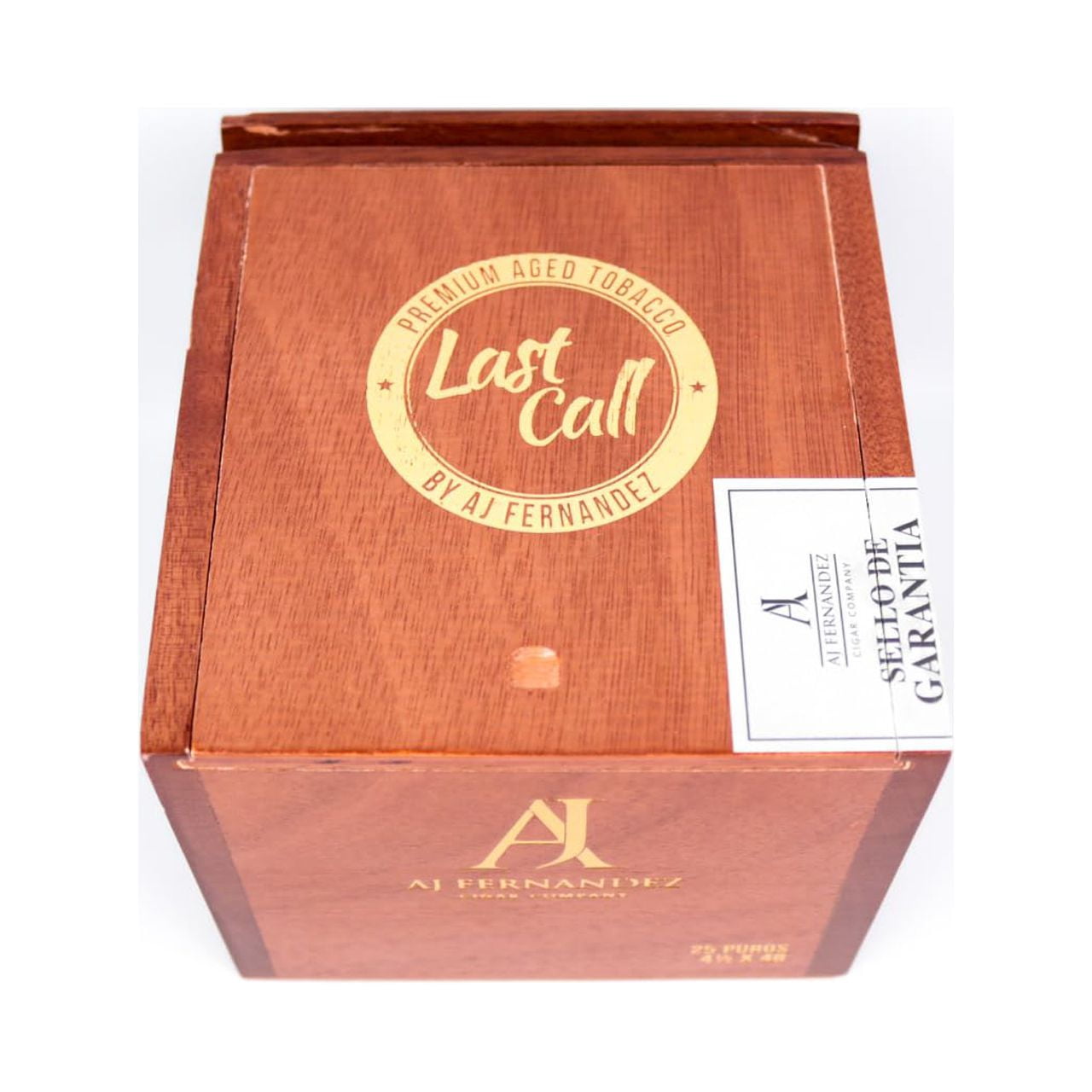 Last Call Geniales Puros Empty Wood Cigar Box 5.75" x 5.25" x 4.5 ...