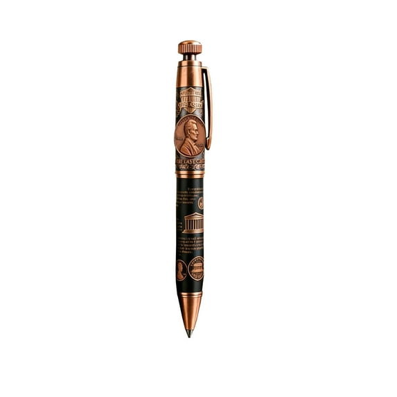 The Last Cent 2025 Commemorative Pen, Retro Artistic Lincoln Relief The ...